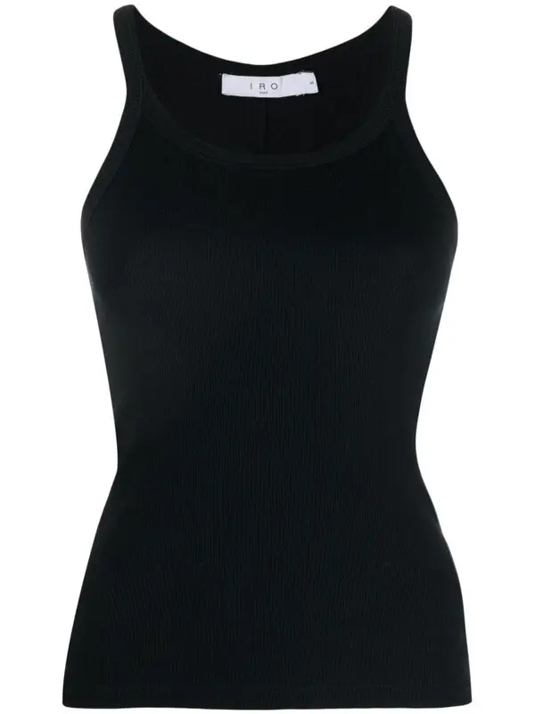 IRO PARIS Spaghetti-straps Cotton Top - Black