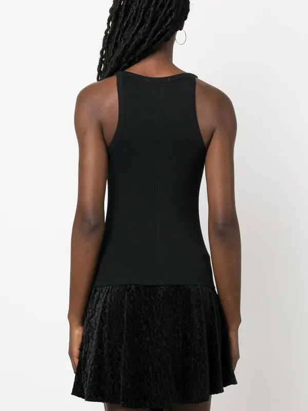 IRO PARIS Spaghetti-straps Cotton Top - Black