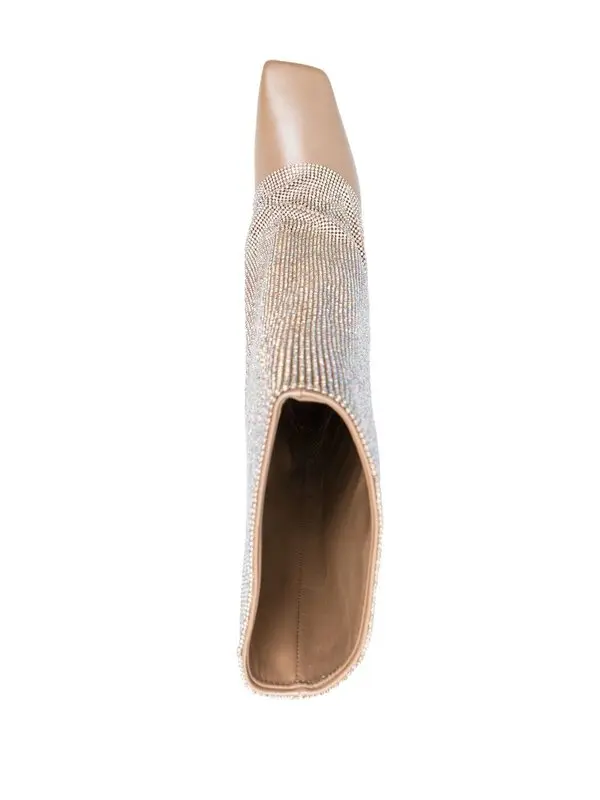 Benedetta Bruzziches Virginia 95mm Crystal-drape Boots
