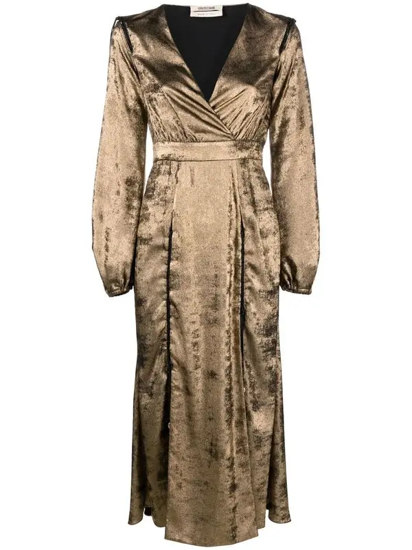 Roberto Cavalli Velvet Wrap Dress