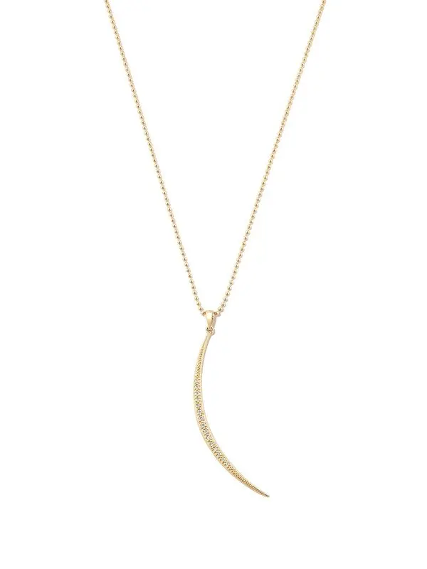 Mizuki 14kt Diamond And Pearl Pendant Necklace - Gold