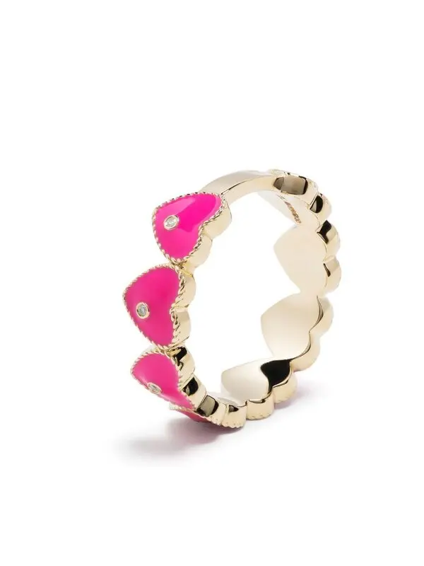 Yvonne Léon 9kt Yellow Alliance Heart Ring