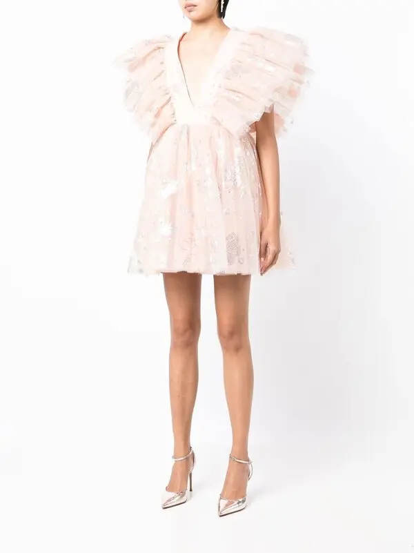 MACGRAW Tabetha Sequin-embellished Tulle Mini Dress