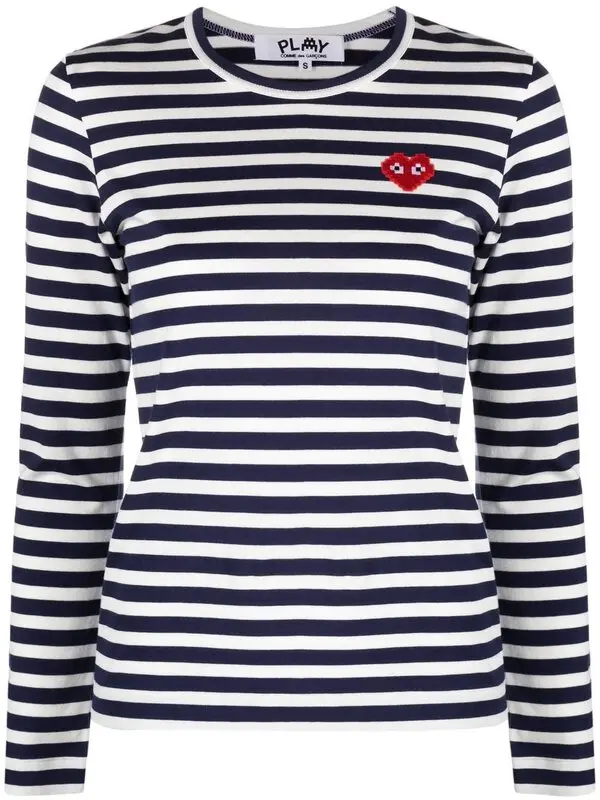 Play Comme Des Garcon Horizontal Stripe Long-sleeve T-shirt