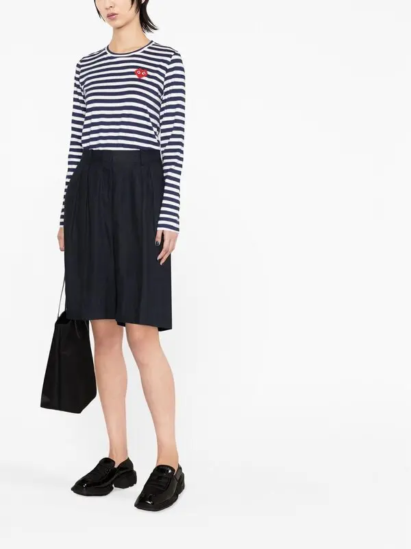 Play Comme Des Garcon Horizontal Stripe Long-sleeve T-shirt