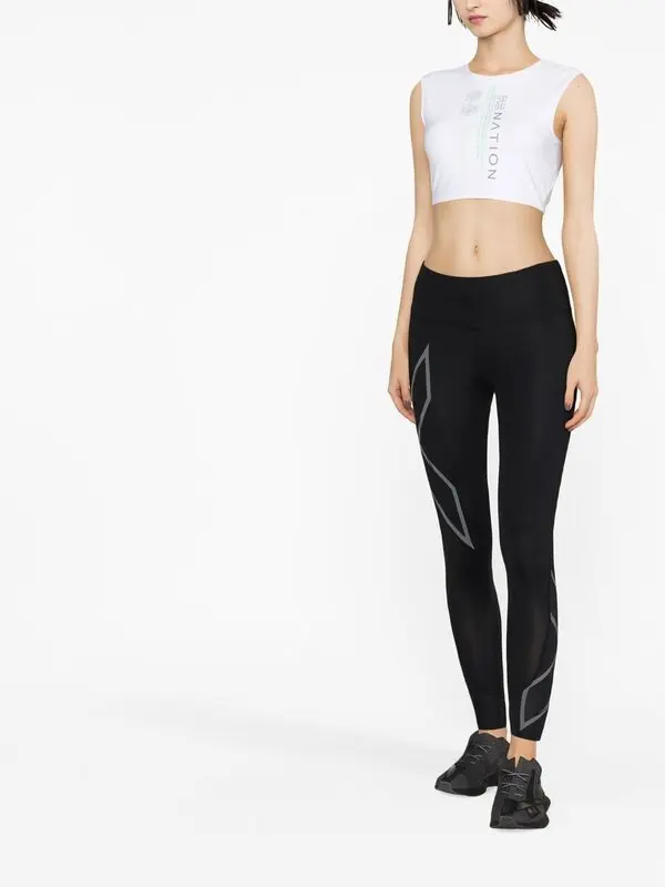 P.E Nation Logo-print Cropped Top