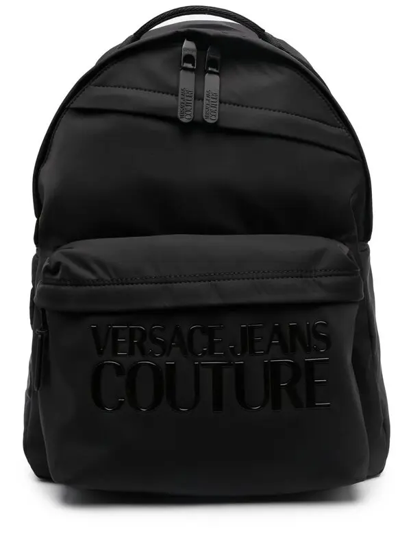 Versace Logo Backpack - Black