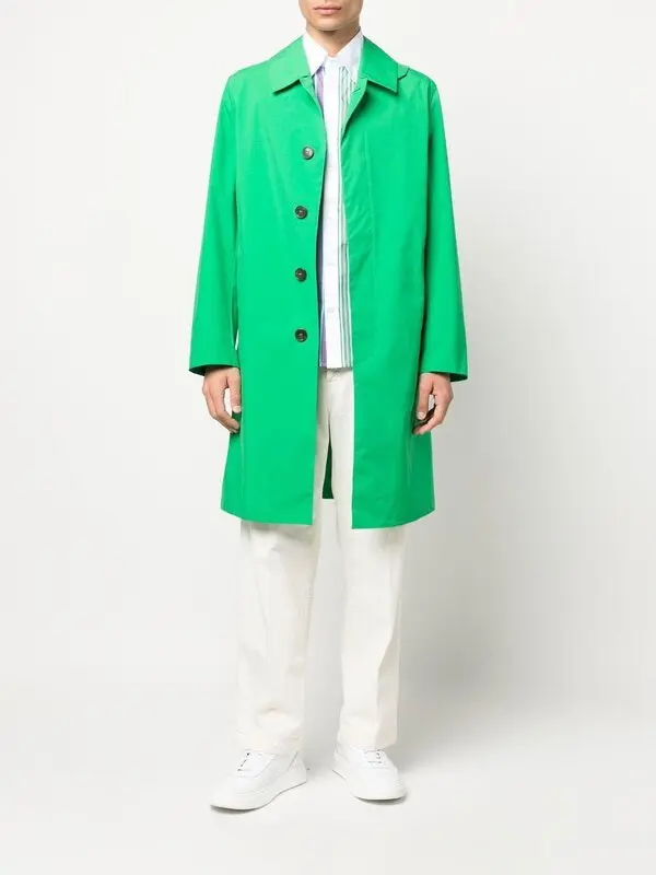 Mackintosh Single-breasted Midi Coat
