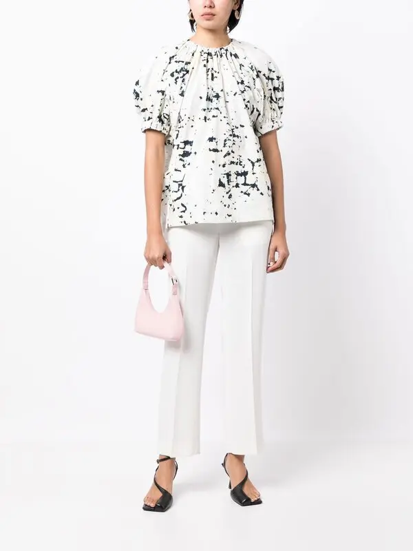 3.1 Phillip Lim Kaleidoscope Puff-sleeve Blouse