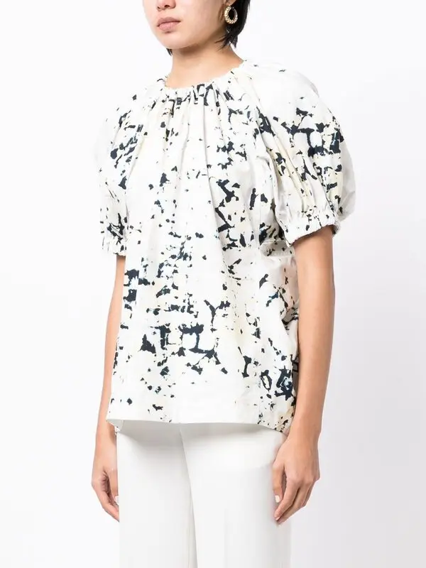 3.1 Phillip Lim Kaleidoscope Puff-sleeve Blouse