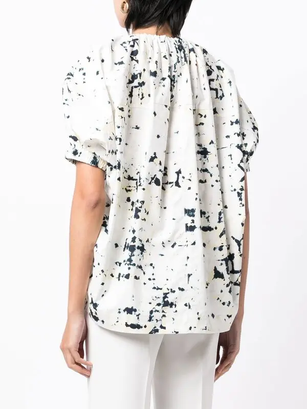 3.1 Phillip Lim Kaleidoscope Puff-sleeve Blouse