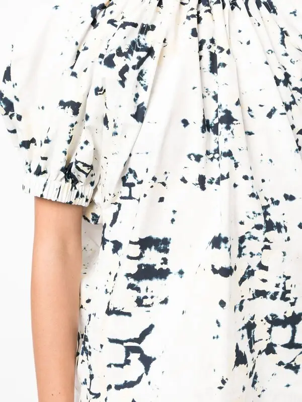 3.1 Phillip Lim Kaleidoscope Puff-sleeve Blouse