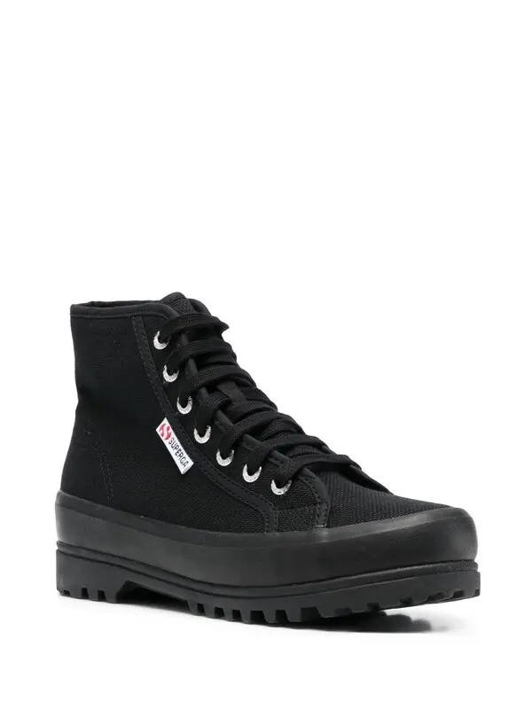 Superga High-top Lace-up Sneakers - Black