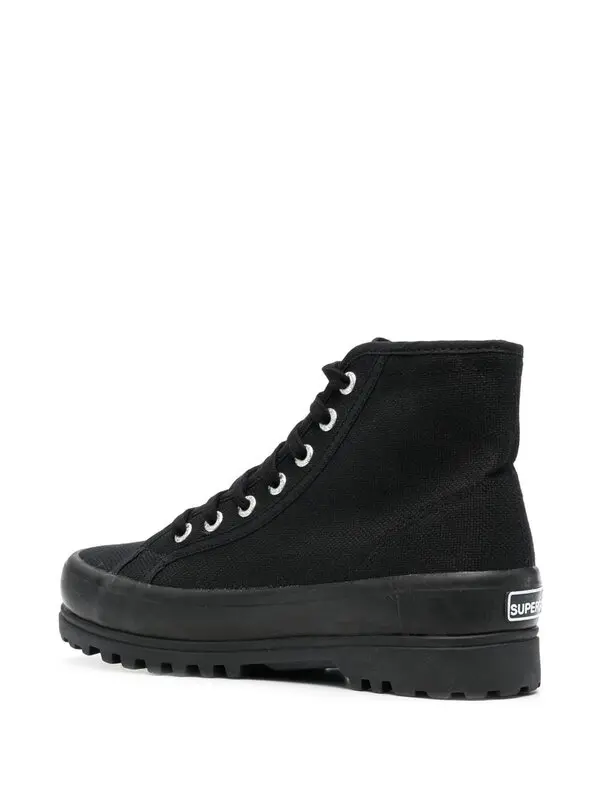 Superga High-top Lace-up Sneakers - Black