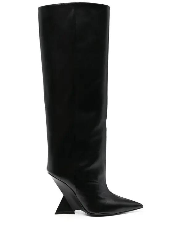 Attico Cheope Knee-high 105mm Boots - Black