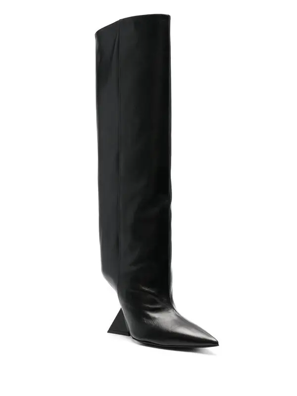 Attico Cheope Knee-high 105mm Boots - Black
