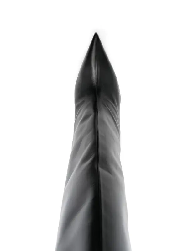 Attico Cheope Knee-high 105mm Boots - Black