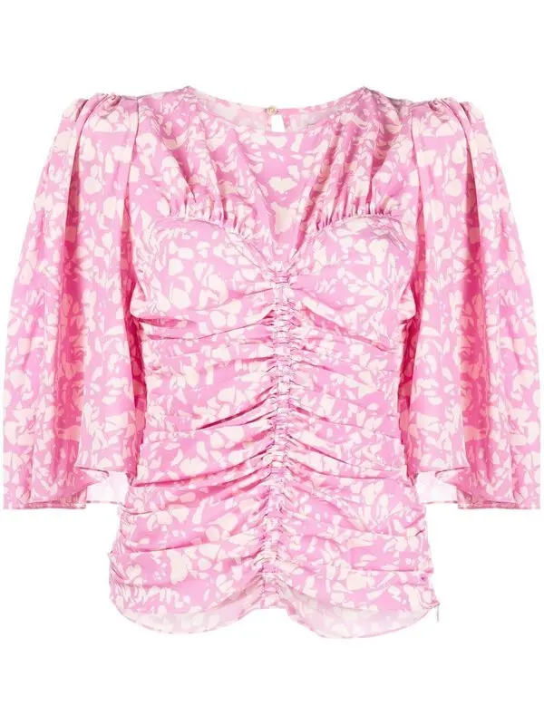 Isabel Marant Étoile Lidiane Ruched Blouse - Pink