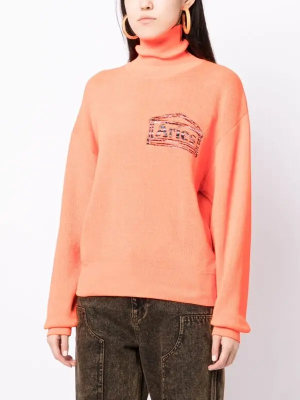 Aries Logo-print Roll-neck Jumper