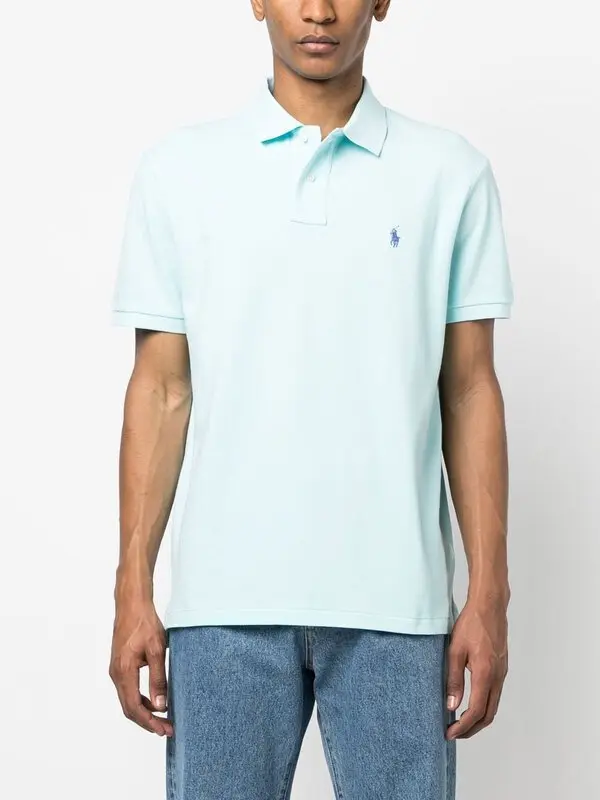 Polo Ralph Lauren Logo-embroidered Polo Shirt - Blue
