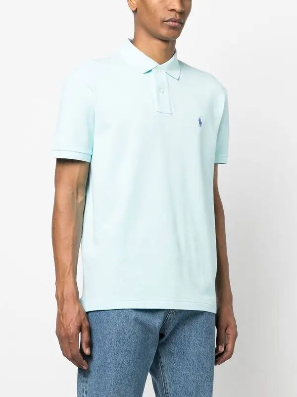 Polo Ralph Lauren Logo-embroidered Polo Shirt - Blue