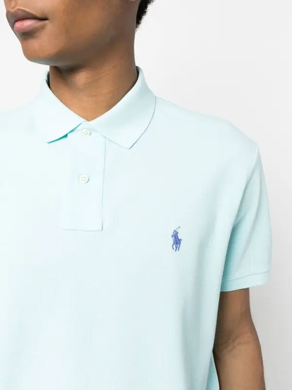 Polo Ralph Lauren Logo-embroidered Polo Shirt - Blue