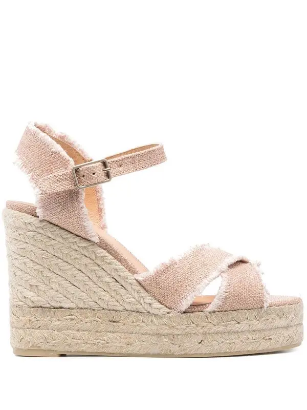 CastaÑer 110mm Bromelia Wedge Espadrilles - Pink