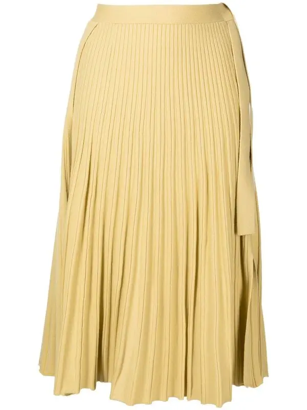 3.1 Phillip Lim Pleated Wool-blend Midi Skirt