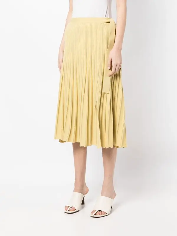 3.1 Phillip Lim Pleated Wool-blend Midi Skirt