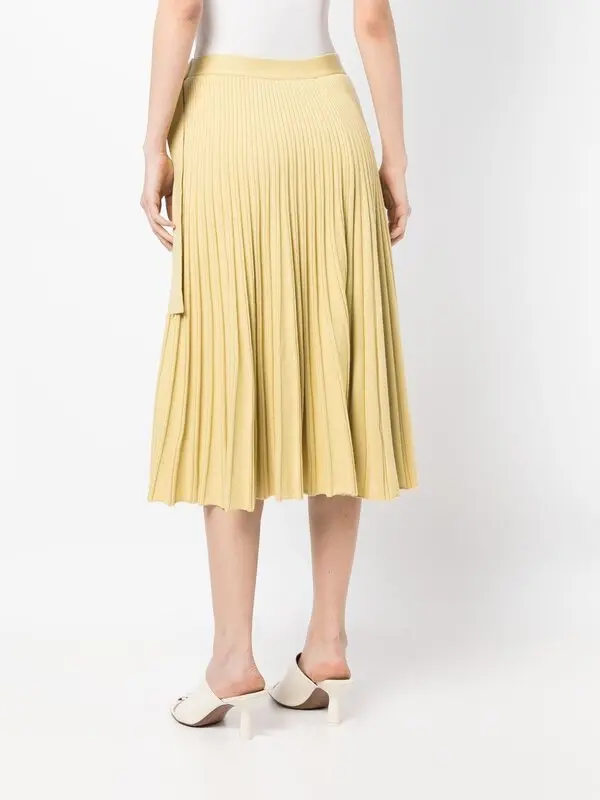 3.1 Phillip Lim Pleated Wool-blend Midi Skirt
