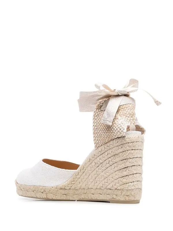 CastaÑer 90mm Carina Wedge Espadrilles - Neutrals