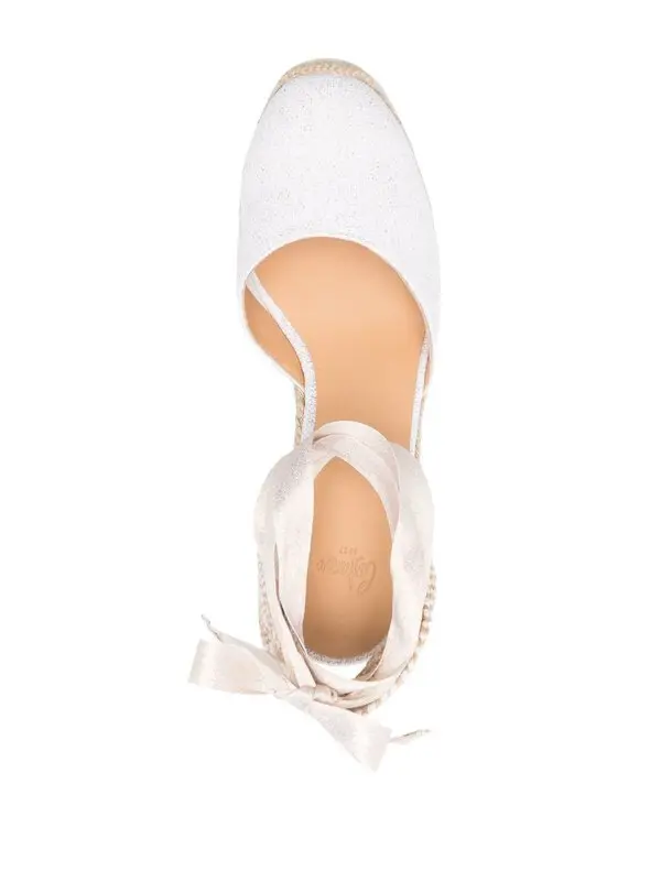 CastaÑer 90mm Carina Wedge Espadrilles - Neutrals