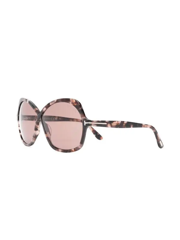 TOM FORD Tortoiseshell Oversize Sunglasses