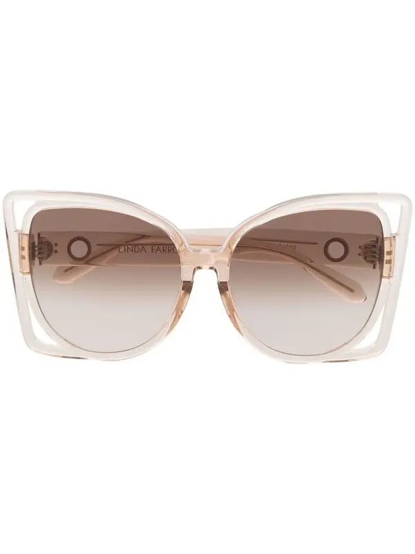 Linda Farrow Cat-eye Sunglasses - Neutrals