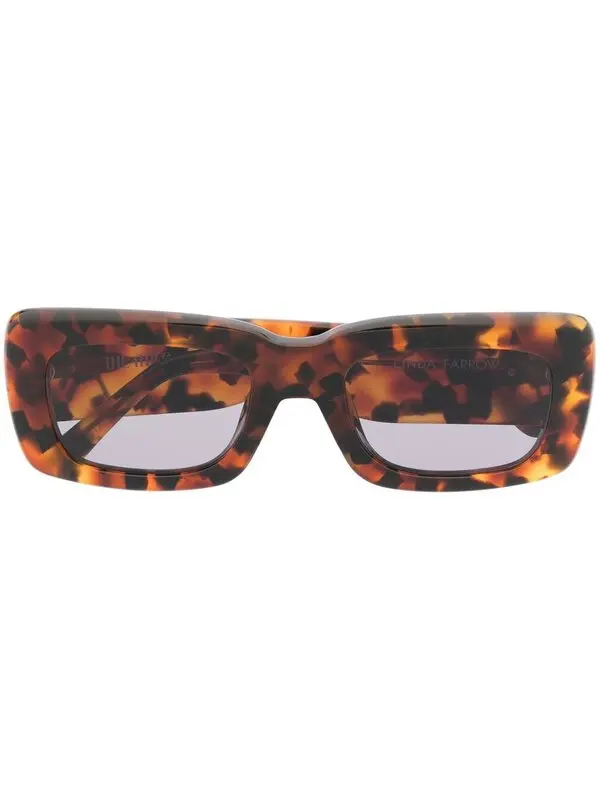 Linda Farrow X The Attico Marfa Sunglasses - Brown