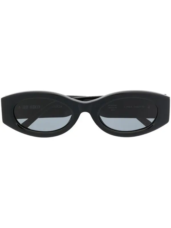 Linda Farrow Round Frame Sunglasses