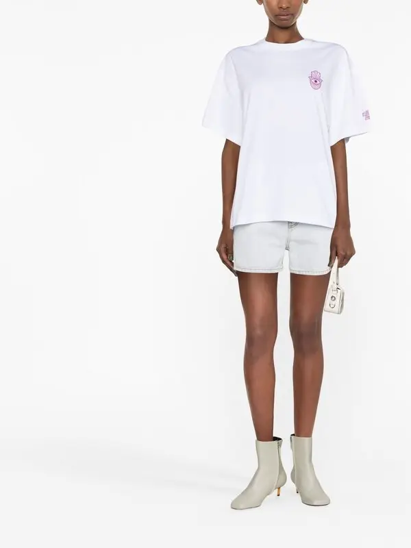 STAND STUDIO Motif-print Short-sleeve T-shirt - White