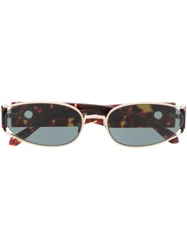 Linda Farrow Shelby Sunglasses - Brown