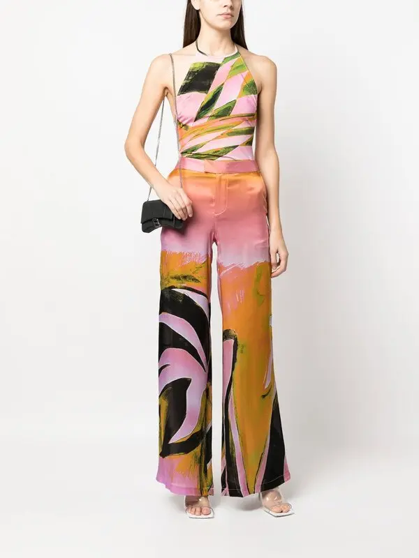 LOUISA BALLOU All-over Graphic Print Trousers