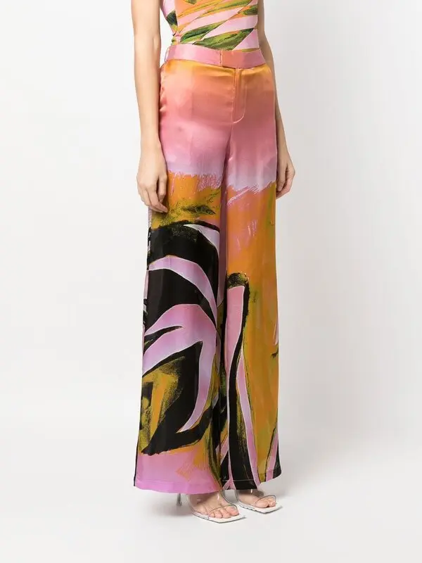 LOUISA BALLOU All-over Graphic Print Trousers