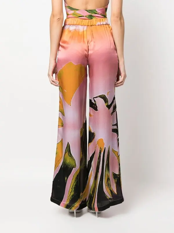 LOUISA BALLOU All-over Graphic Print Trousers