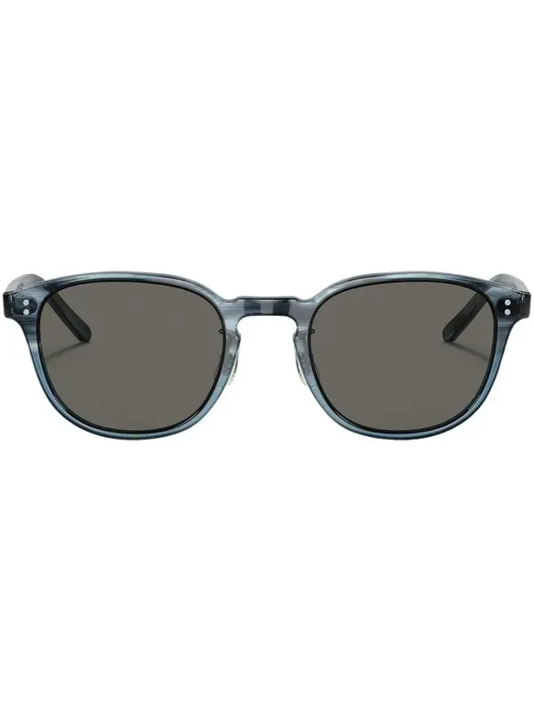 Oliver Spencer Fairmont Sun Round-frame Sunglasses - Blue