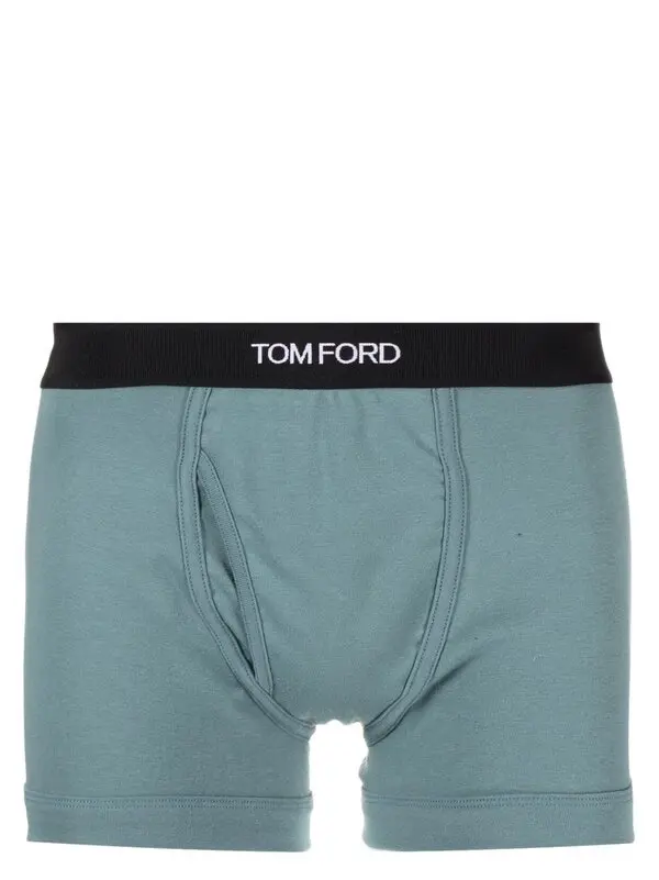 TOM FORD Logo-waistband Detail Boxers - Green