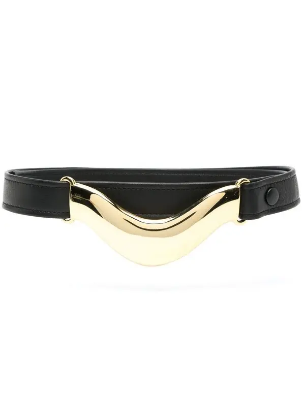 DEHANCHE Brancusi Leather Belt - Black