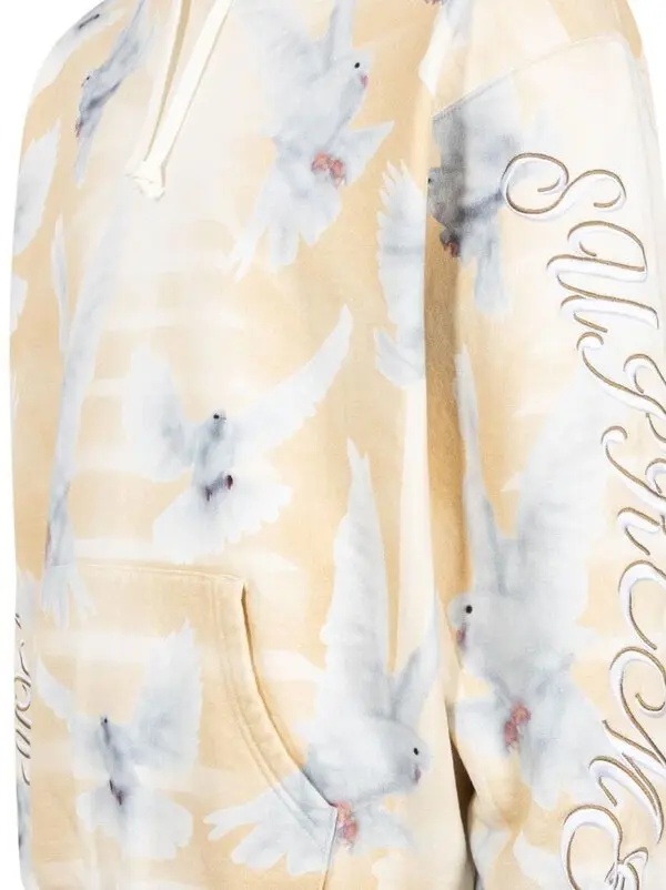 Supreme Doves Graphic-print Hoodie - Neutrals