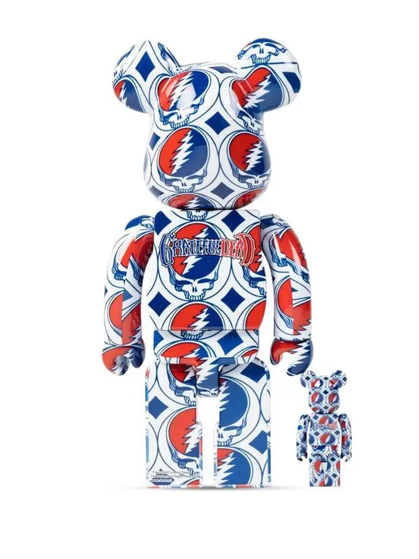MEDICOM TOY X Grateful Dead Steal Your Face Be@rbrick 100% And 400% Figure Set