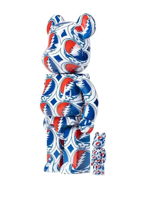 MEDICOM TOY X Grateful Dead Steal Your Face Be@rbrick 100% And 400% Figure Set