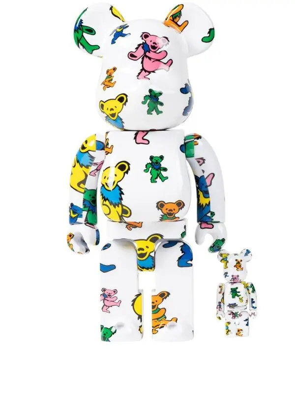 MEDICOM TOY Grateful Dead Dancing Be@rbrick 100% And 400% Figure Set - White