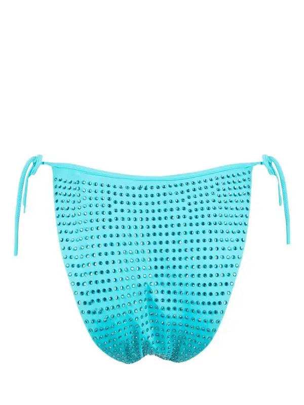 SELF-PORTRAIT Crystal-embellished Bikini Bottom