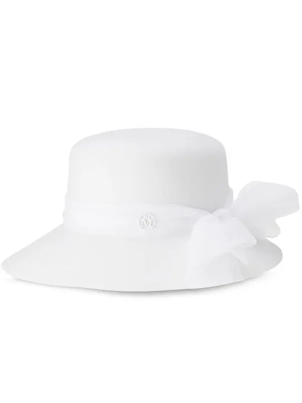 MAISON MICHEL Kendall Cloche Hat - White